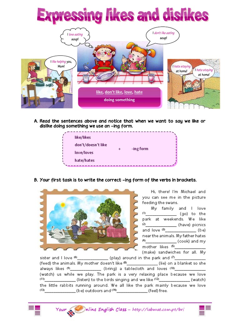 Expressing Likes and Dislikes | PDF