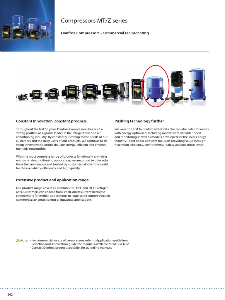 Danfoss Australian Quick Reference Catalogue MT - NTZ Compressors | PDF | Mechanical Engineering ...