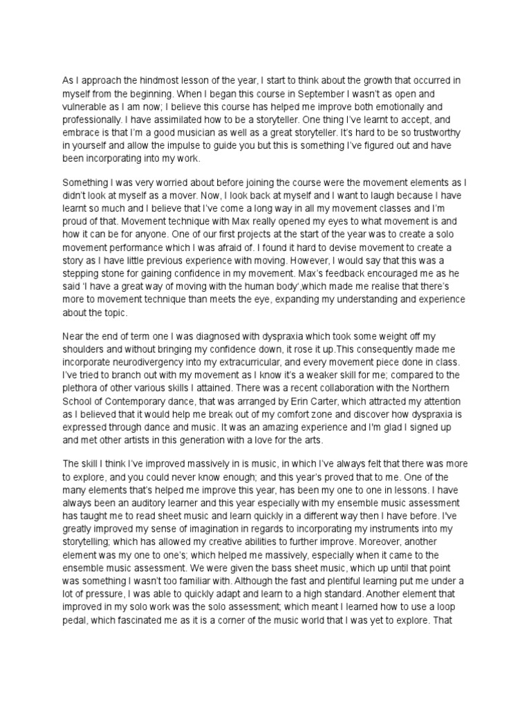 Reflective Portfolio | Download Free PDF | Learning | Creativity