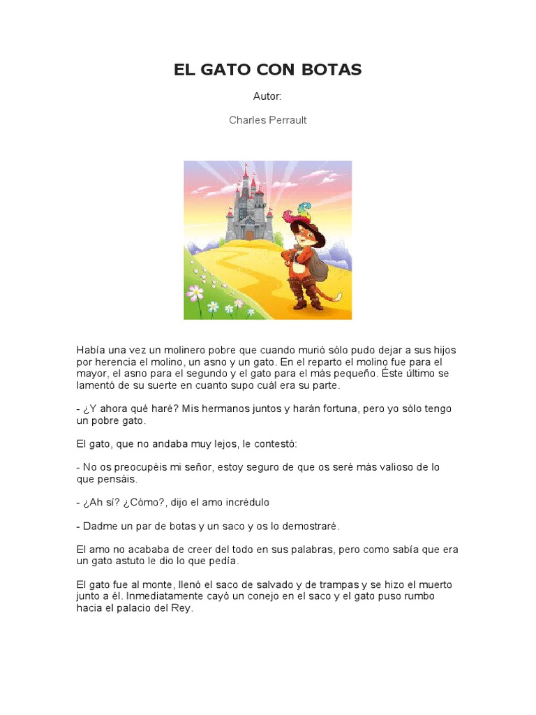 El Gato Con Botas | PDF