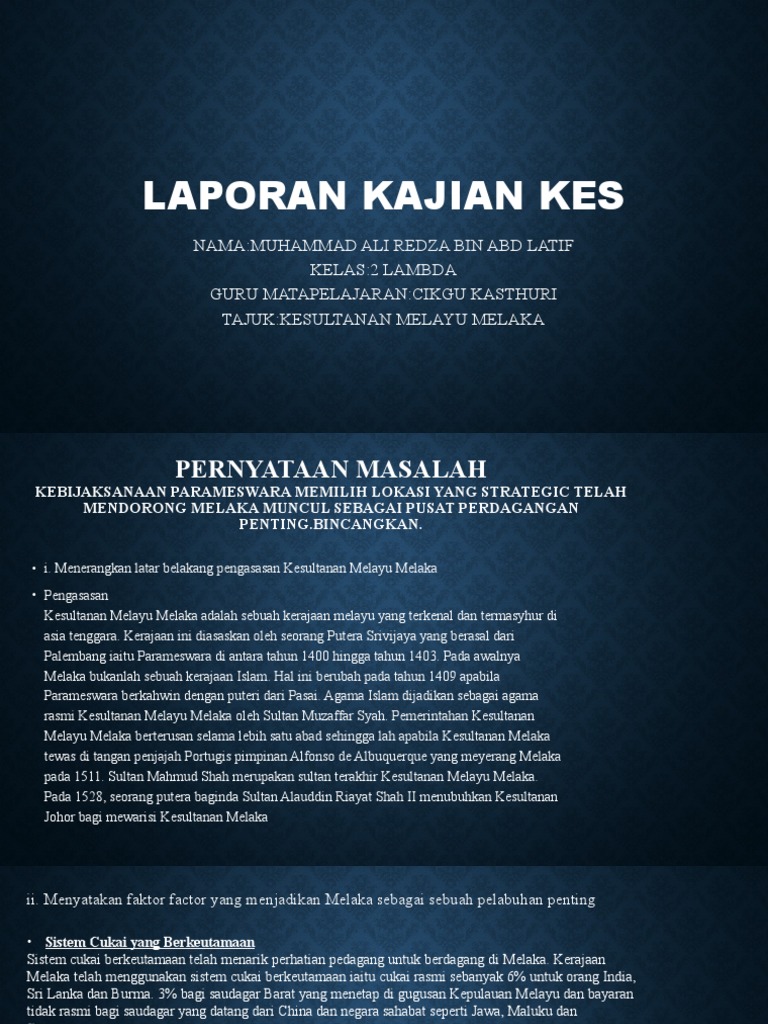 Laporan Kajian Kes | PDF