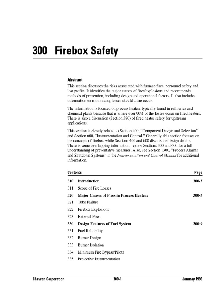 300 Firebox Safety | PDF | Valve | Leak