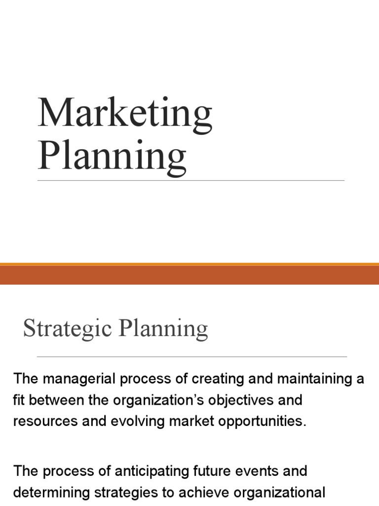 Marketing Planning | PDF | Marketing | Product (Business)
