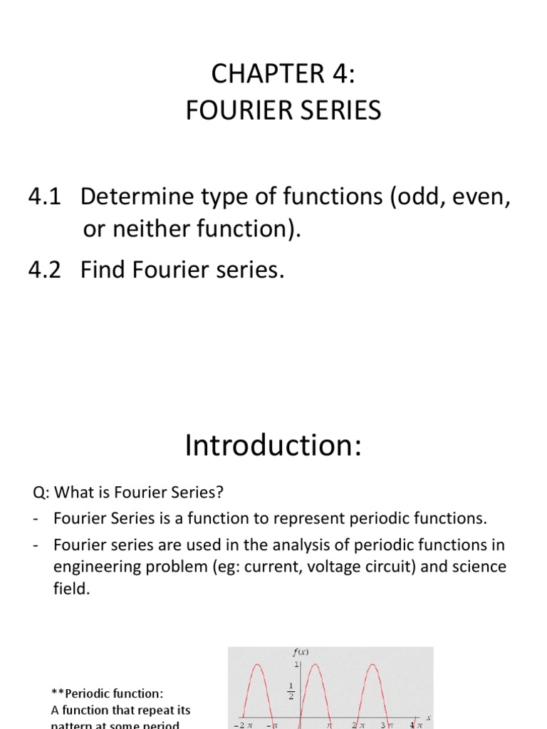 CHAPTER 4 - Fourier Series | PDF | Function (Mathematics) | Trigonometric Functions