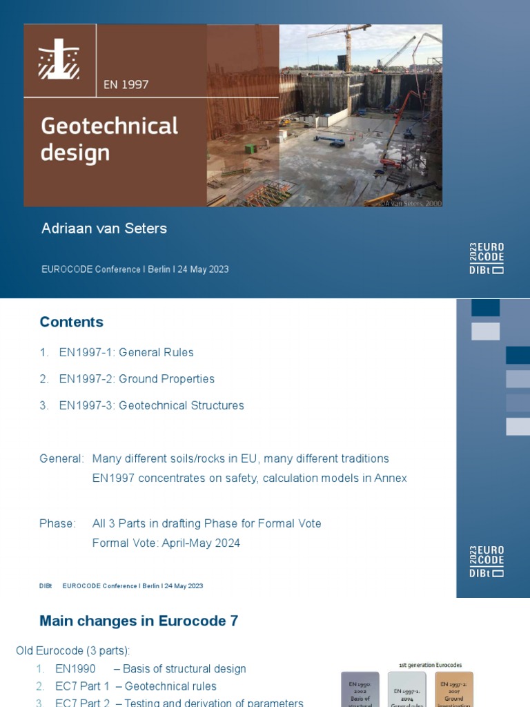 Eurocode Conference 2023 Seters Van Eurocode 7 | PDF | Deep Foundation | Geotechnical Engineering