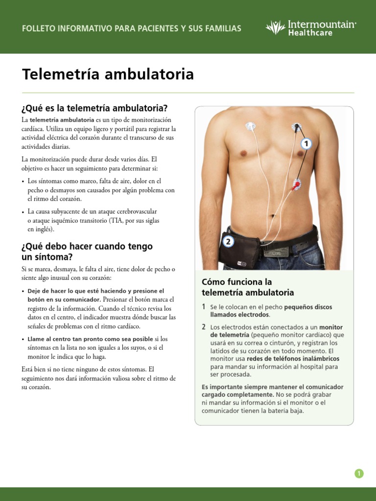 Telemetría Cardíaca Ambulatoria | PDF | Medicina CLINICA | Enfermedades ...