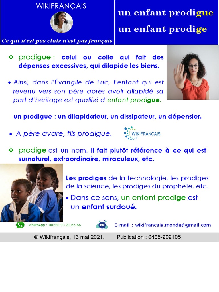 465 Enfant Prodige Enfant Prodigue | PDF