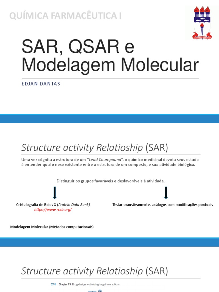 Aula+roteiro Qsar Sar Modelagem | PDF