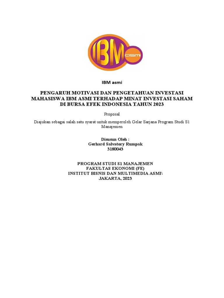 Ibm Asmi Proposal | PDF