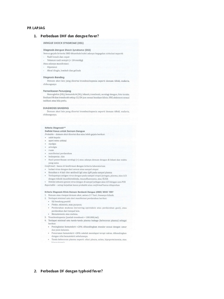 Perbedaan DHF Dan DF | PDF | Gaya Hidup