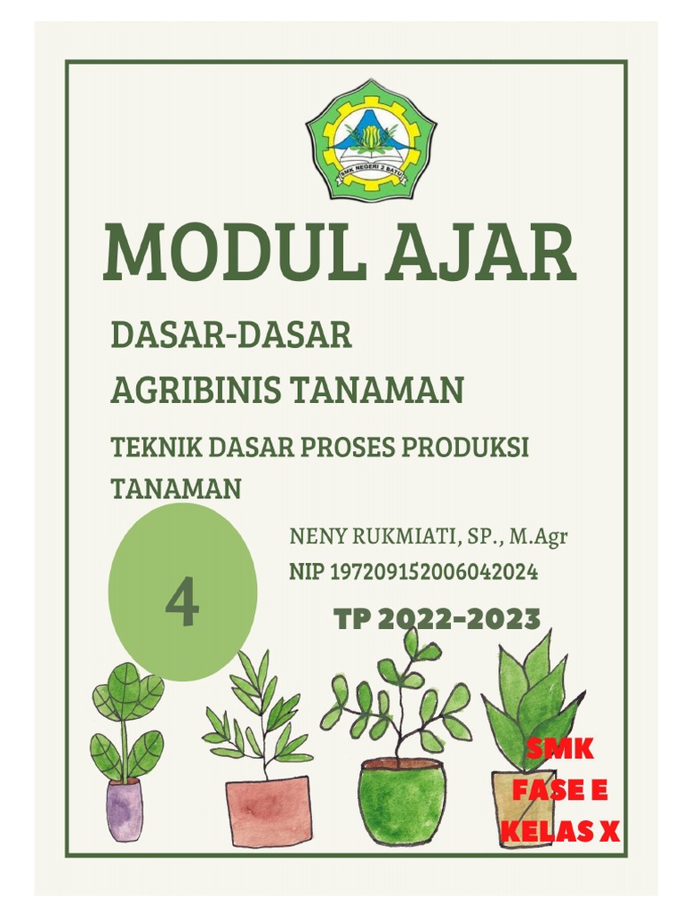 Agribisnis Tanaman - DDAT 4 - Berdiferensiasi | PDF