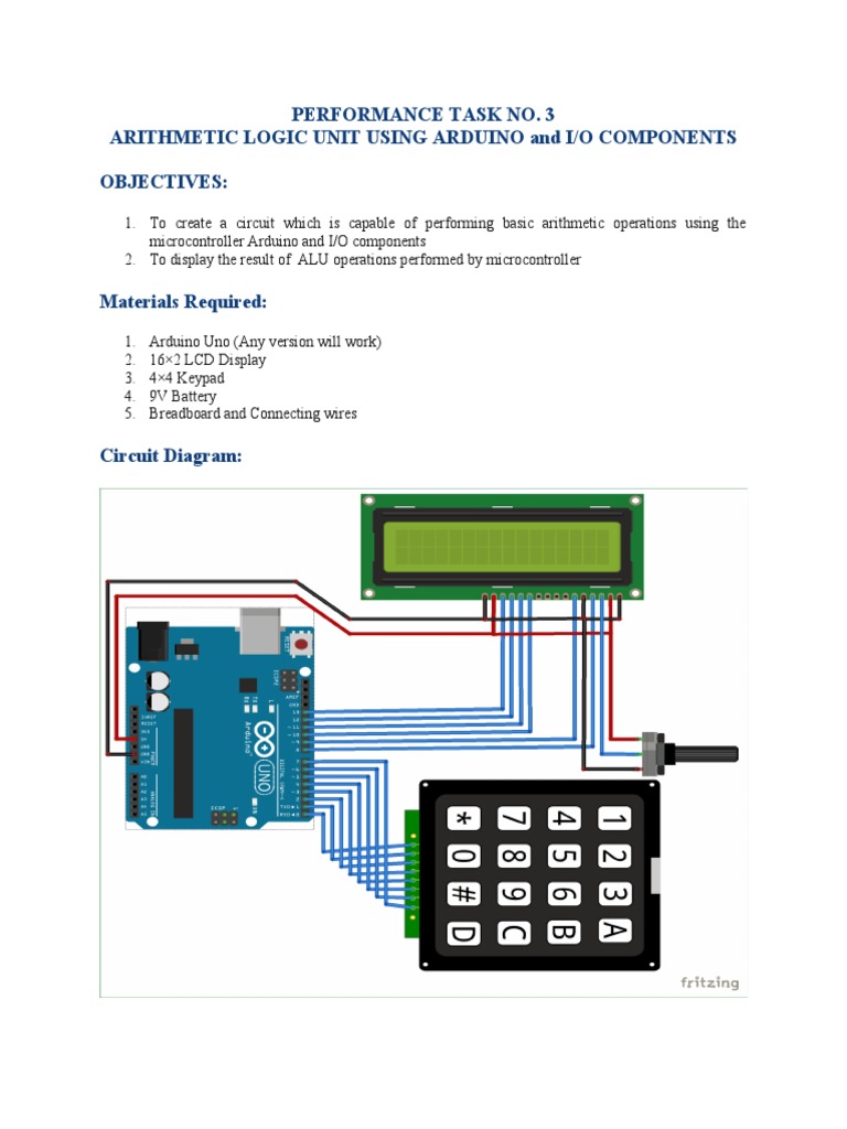 PT No3 - ALU Using ARDUINO | PDF