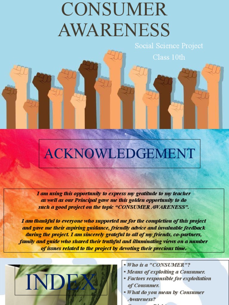 Consumer Awareness 1 | PDF