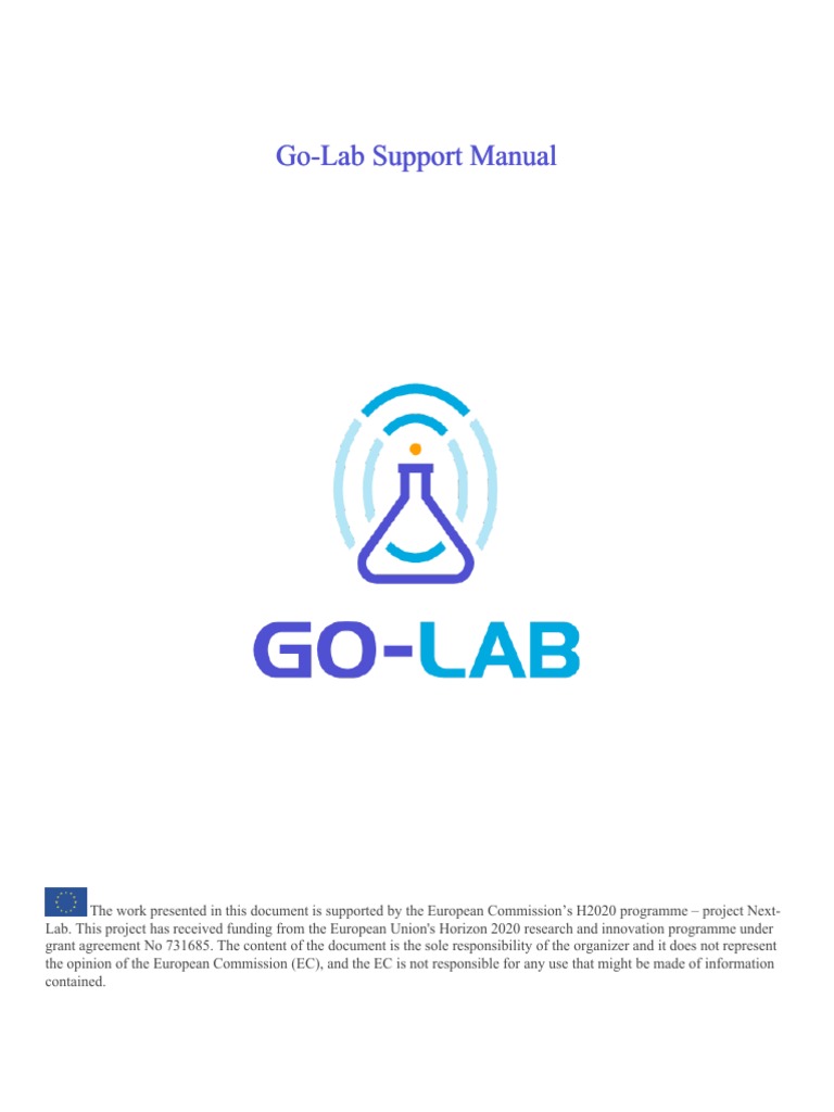 Go-Lab Support Manual (From Support - Golabz.eu) | PDF