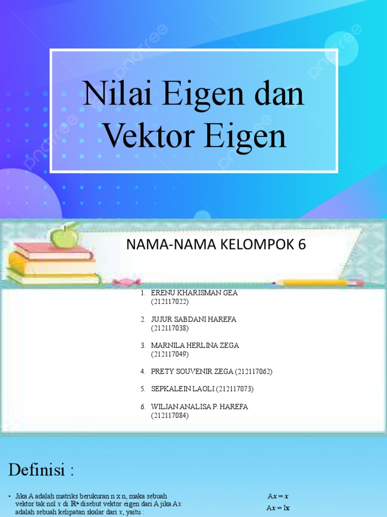 Nilai Eigen Dan Vektor Eigen (Kel.6) | PDF