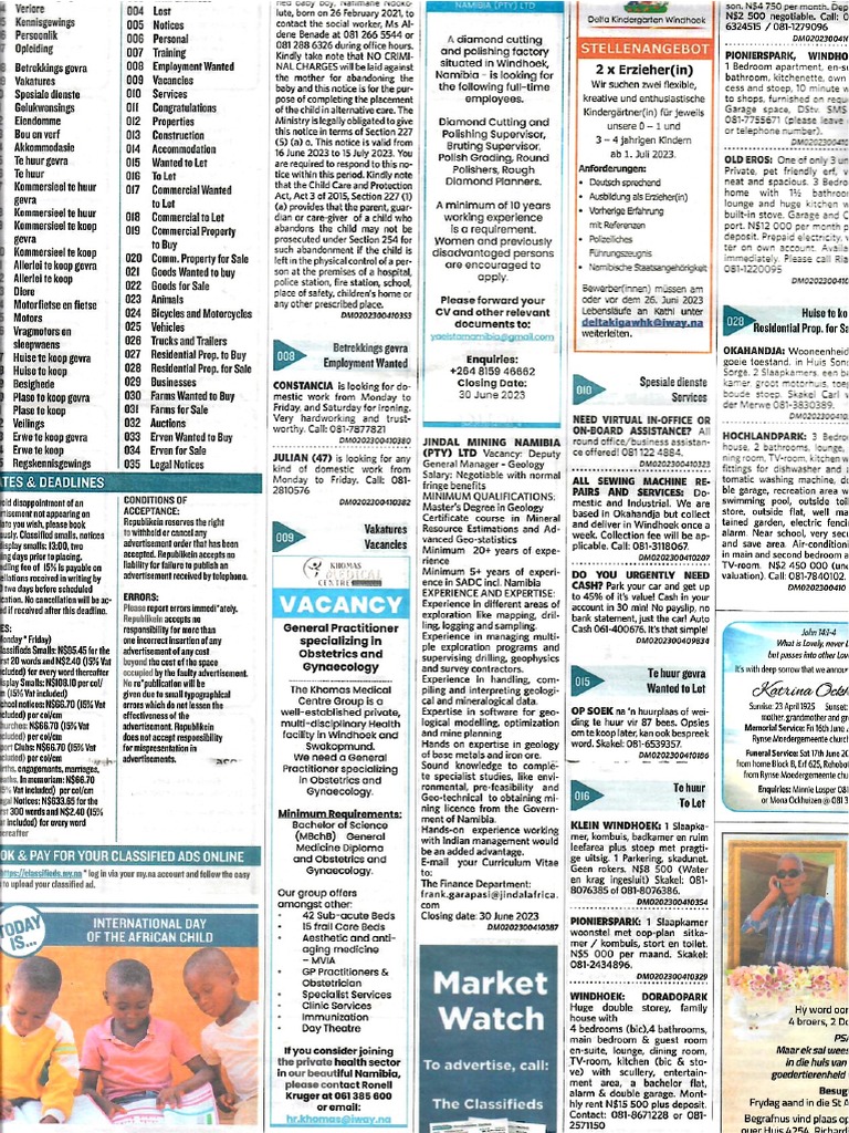 Namibian Sun News Paper | PDF