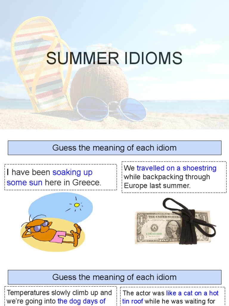 Summer Idioms | PDF
