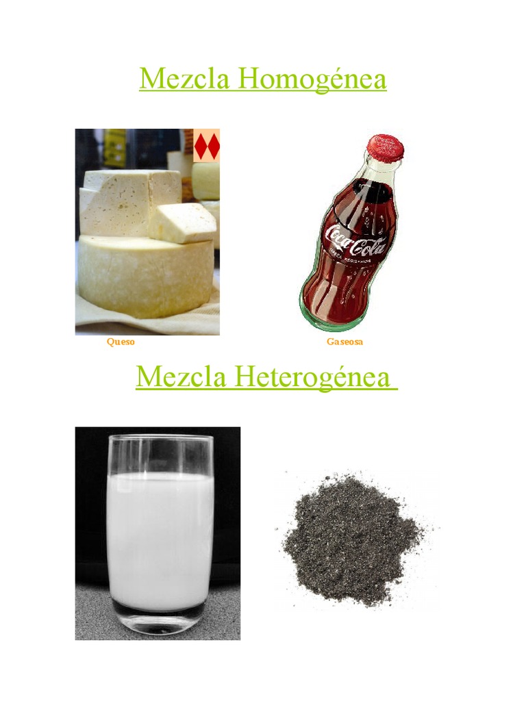 Mezcla Homogenea y Heterogenea - 2 Hojas - Vero | PDF