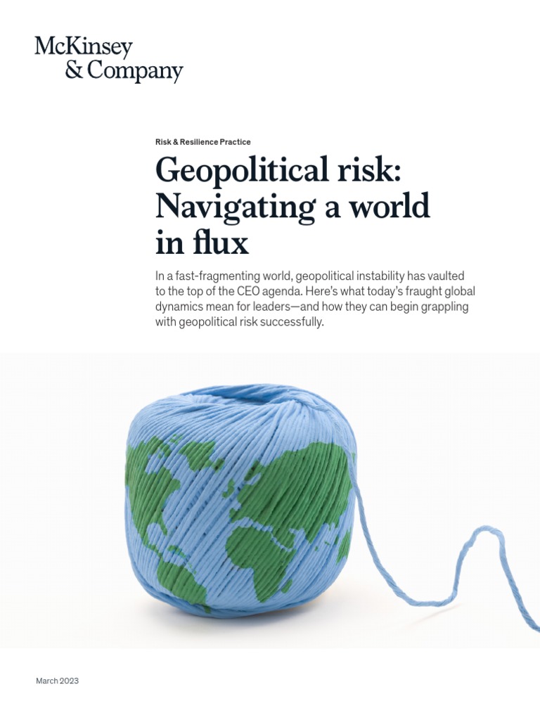 Geopolitical Risk Navigating A World in Flux | PDF | Geopolitics | Risk