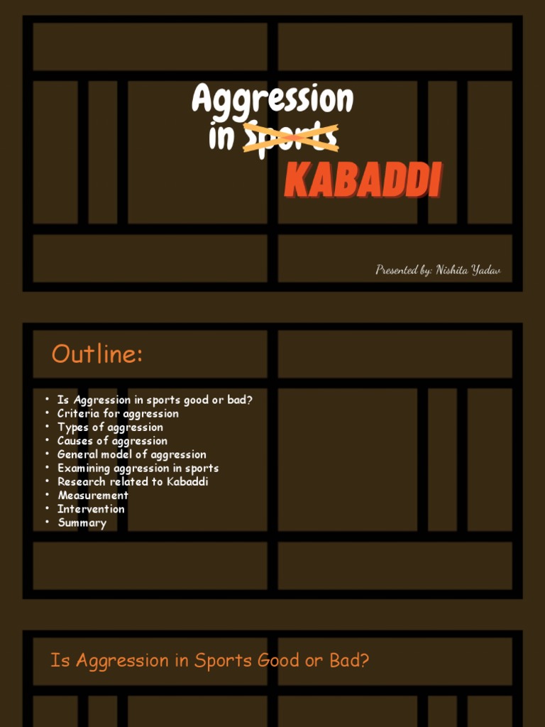 Understanding Aggression in Sports | PDF | Aggression | Instinct