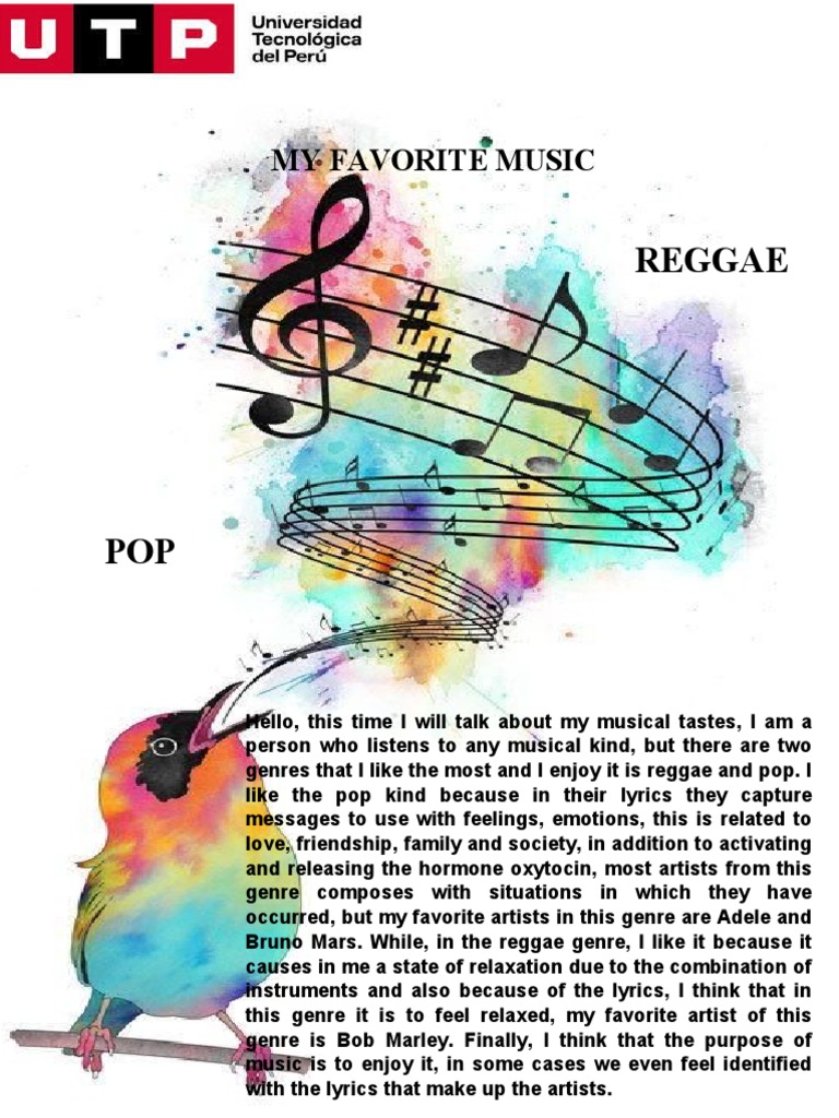 My Favorite Music: Pop and Reggae Insights | PDF