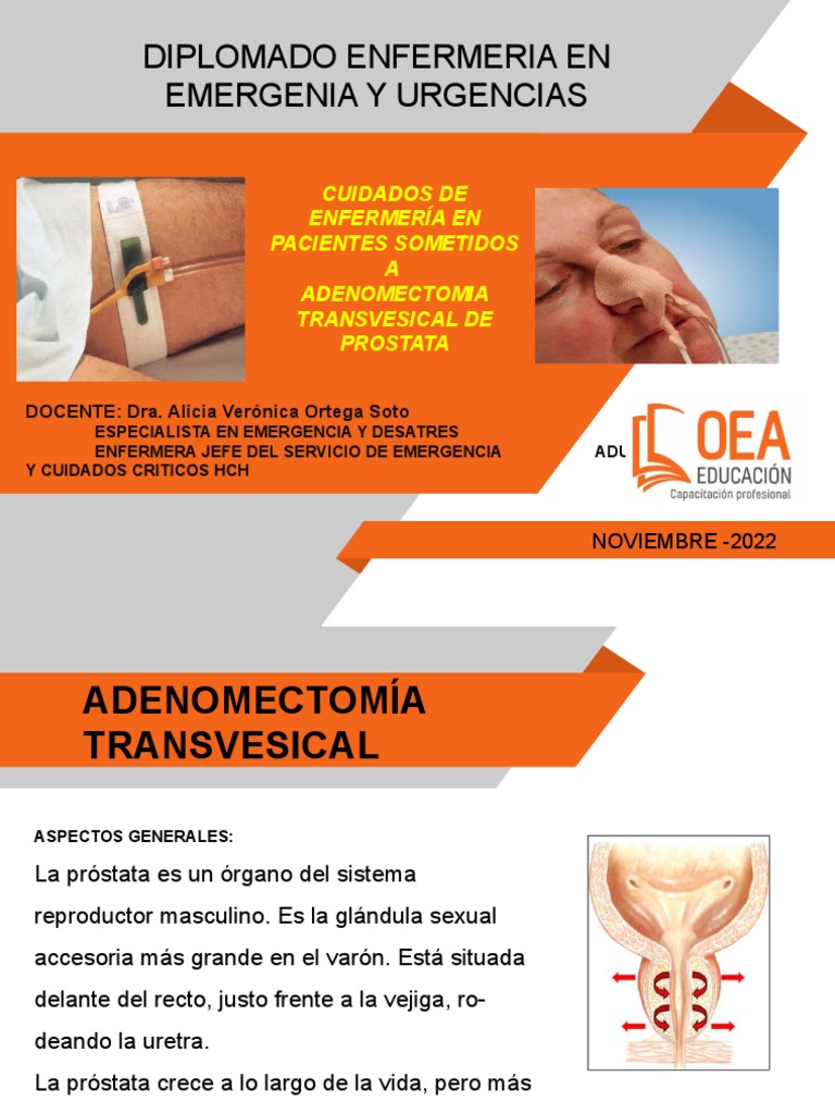 ADENOMECTOMIA TRANSVESICALl | PDF | Vejiga urinaria | Próstata