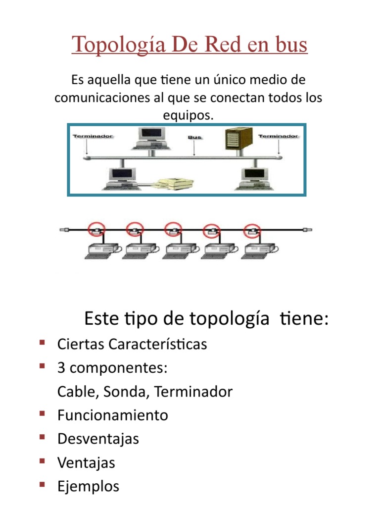 Topología de Red en Bus | PDF | Informática | Tecnología