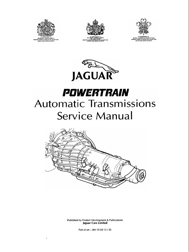 Jaguar - Powertrain, A T Service Manual | PDF