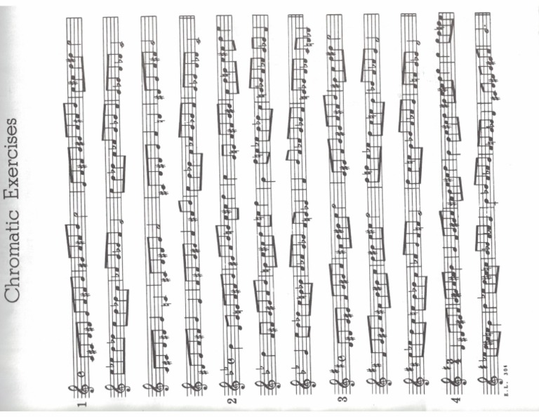 Trumpet Chromatic Exercises | PDF