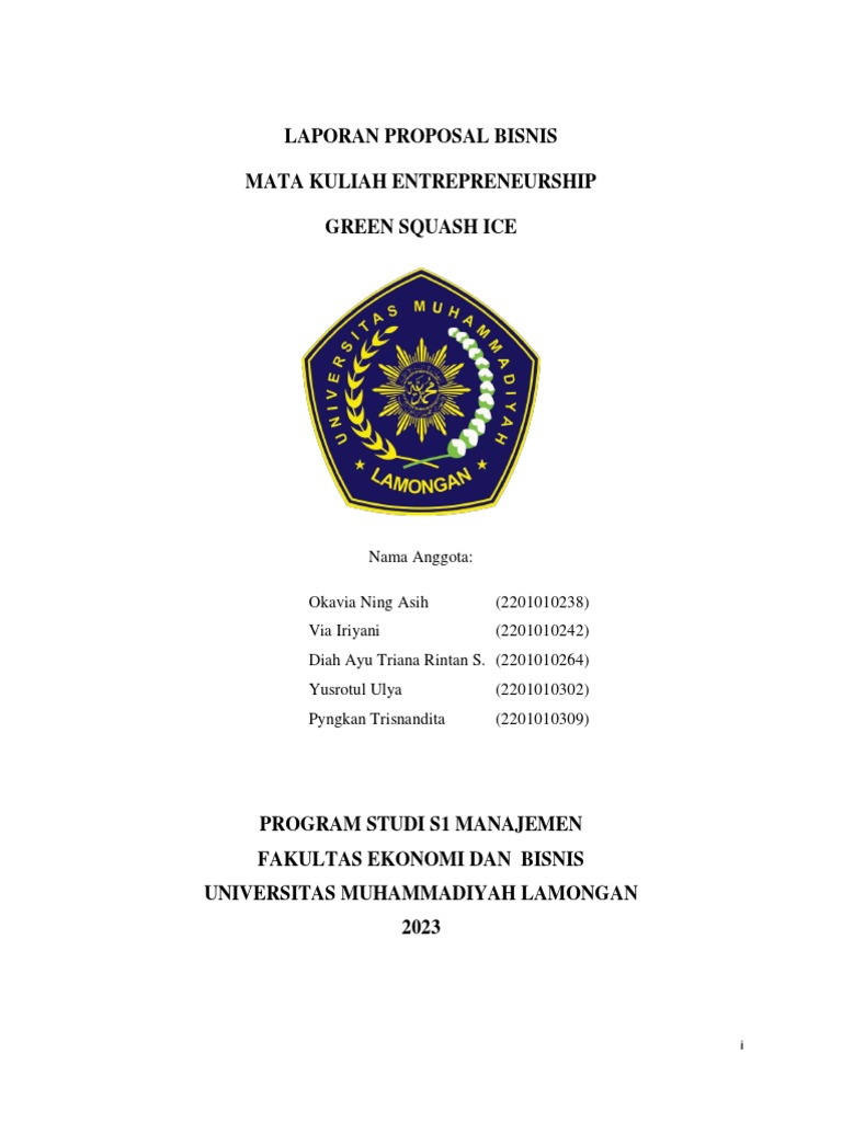 Tugas Enterpreneur Proposal | PDF
