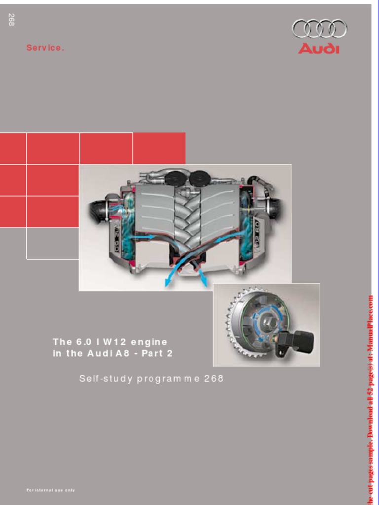 Audi SSP 268-6-0l w12 Engine in The Audi A8 2 | PDF | Machines ...