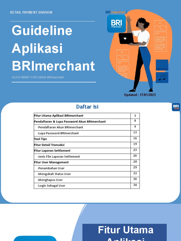 Guideline Aplikasi BRImerchant | PDF