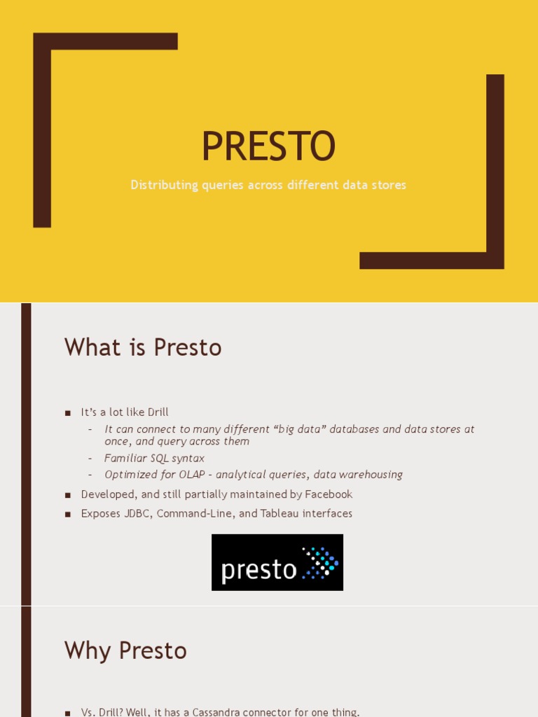 Presto | PDF