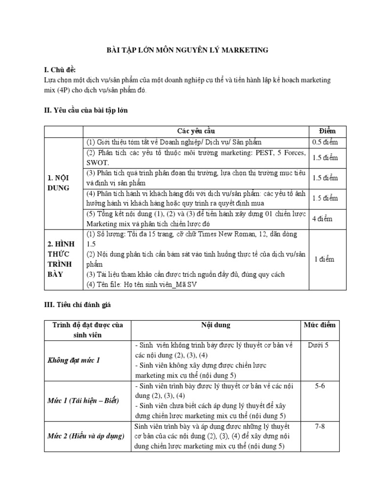 BTL NG - Lý-Marketing | PDF