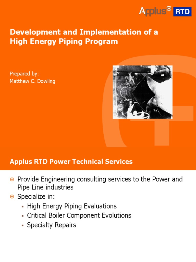 High Energy Piping Program Guide | PDF | Creep (Deformation) | Risk