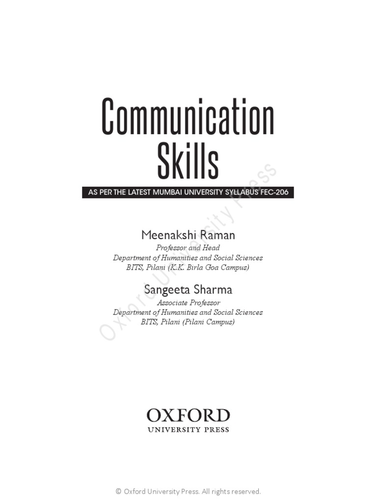 Communication Skills: Press | PDF | Reading Comprehension | Communication