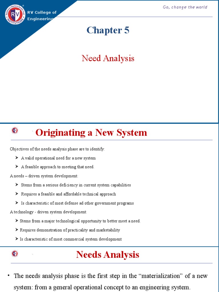 Needs Analysis | Download Free PDF | System | Conceptual Model
