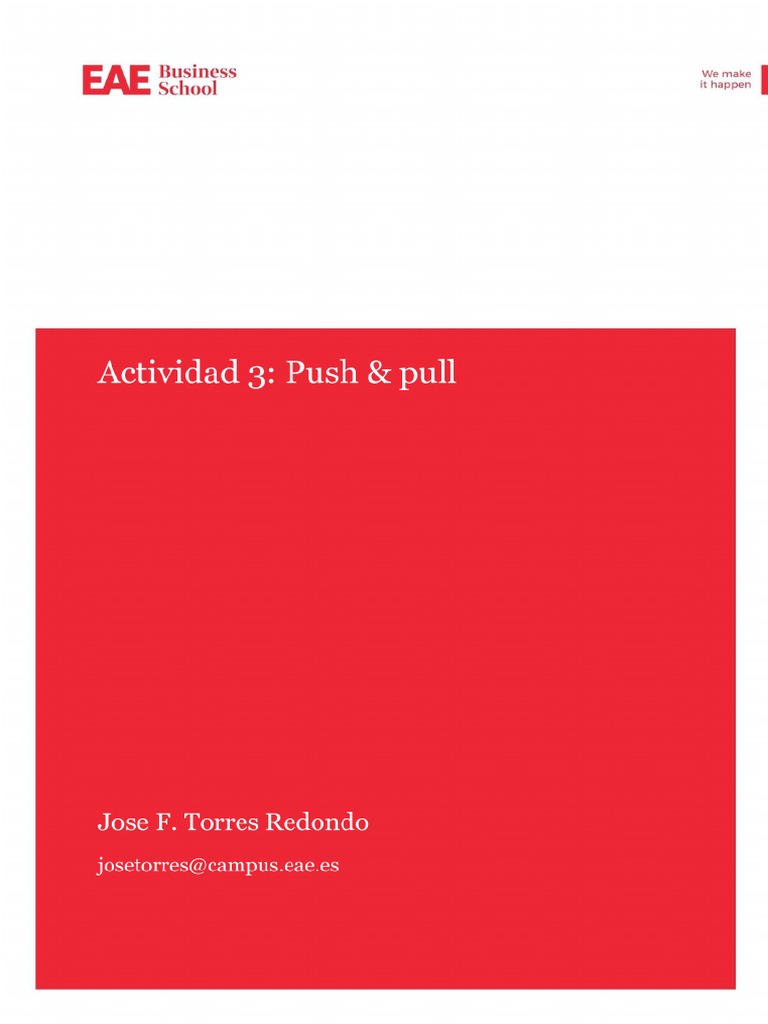 Actividad 3 - Push y Pull | PDF | Cognición | Aprendizaje