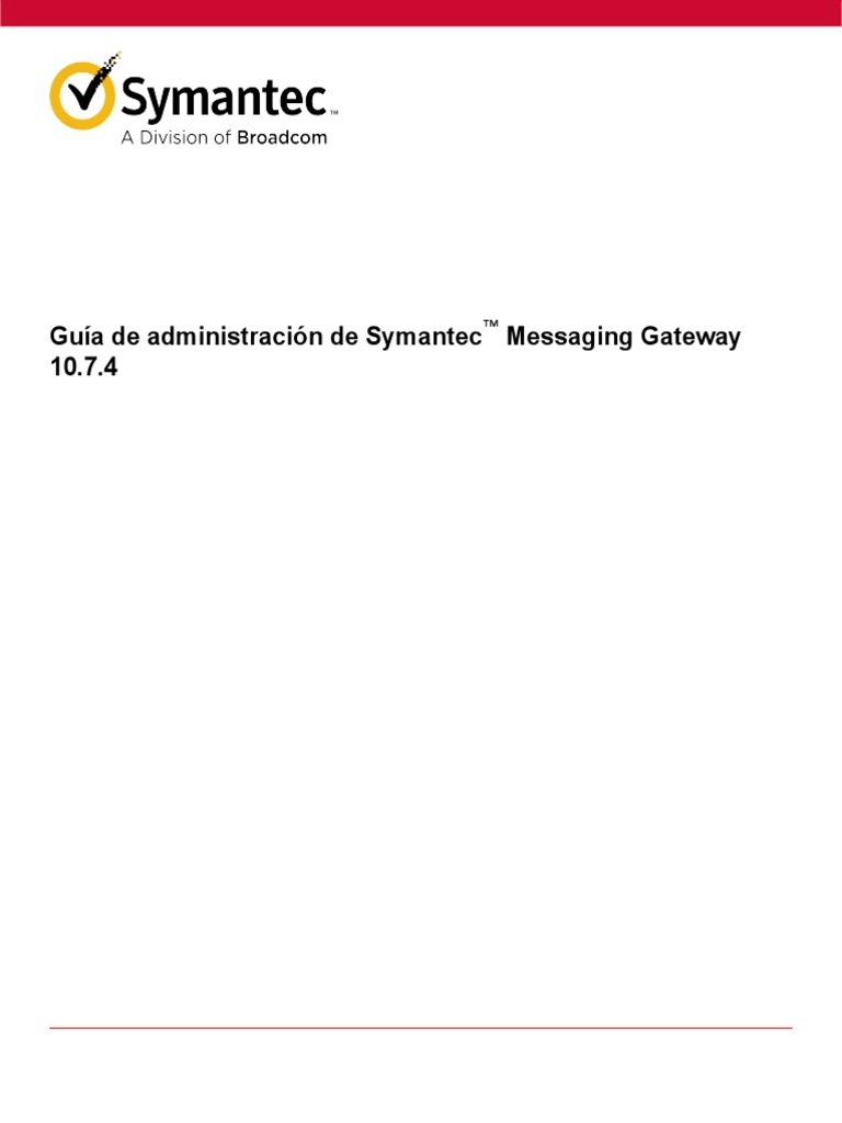 Guia de Administración de Symantec | PDF | Spamming | Transport Layer ...