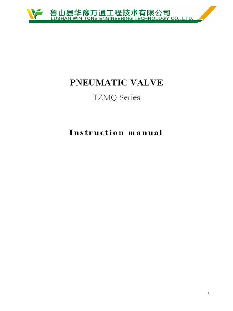 TZMQ Pneumatic Valve | PDF | Valve | Switch