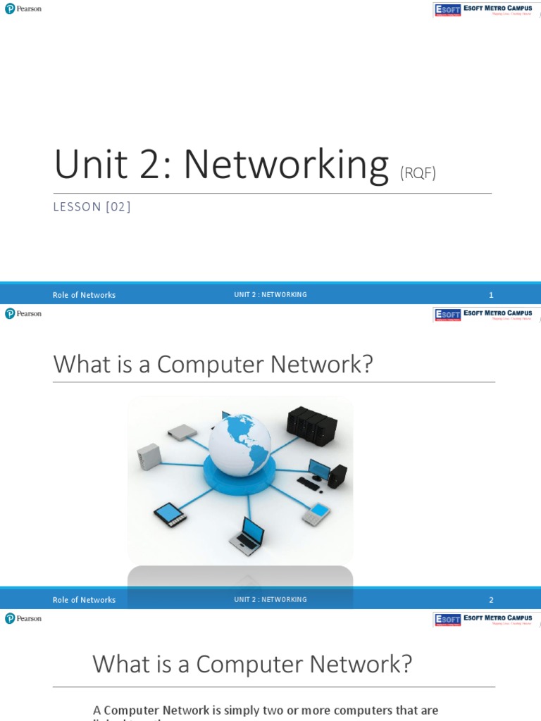 D - Esoft Lecture NotesNetworking HND (Sem01) Chapter 01 ...