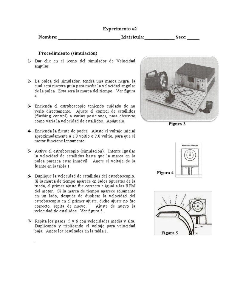 Instructivo Experimento #2 | PDF