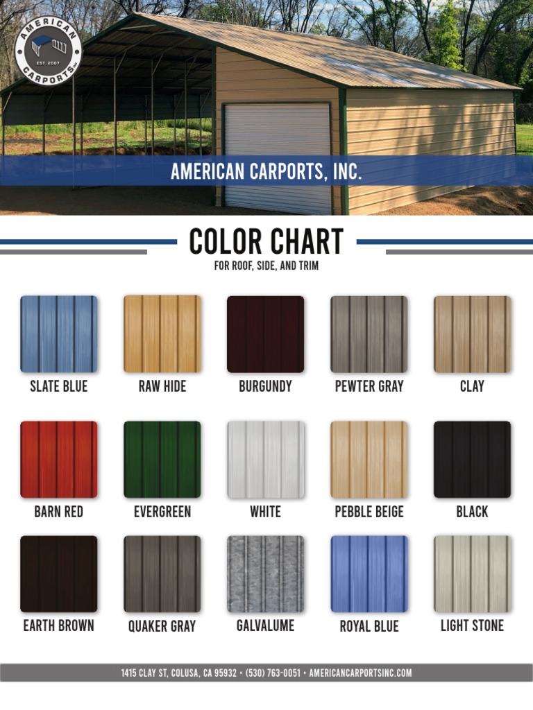 Color Chart ACI | PDF