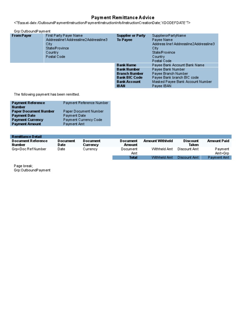 Separate Remittance Advice | PDF