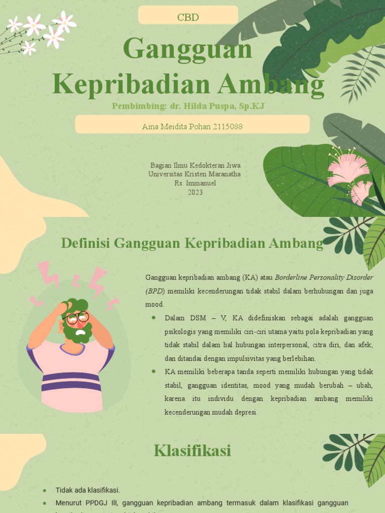 Gangguan Kepribadian Ambang | PDF