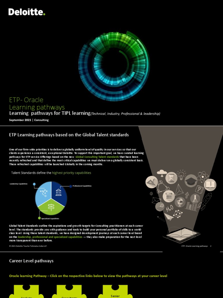 Oracle ETP Learning Pathways | PDF