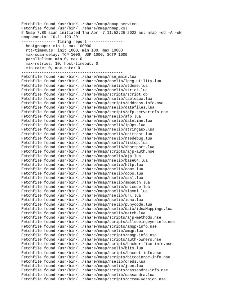 Nmapscan | PDF | Internet Protocols | Network Protocols