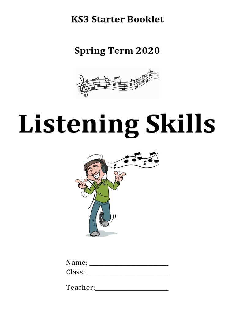 KS3 Music Listening Worksheet | PDF | Tempo | Scale (Music)