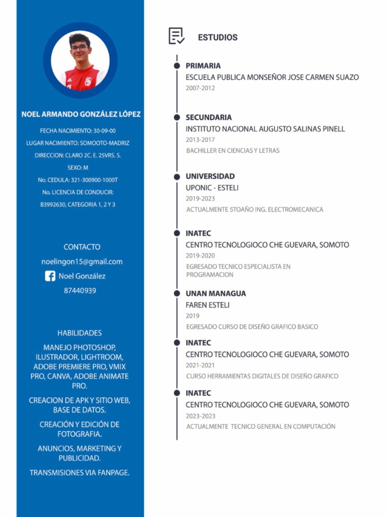 Curriculum Noe Gonzalez | PDF