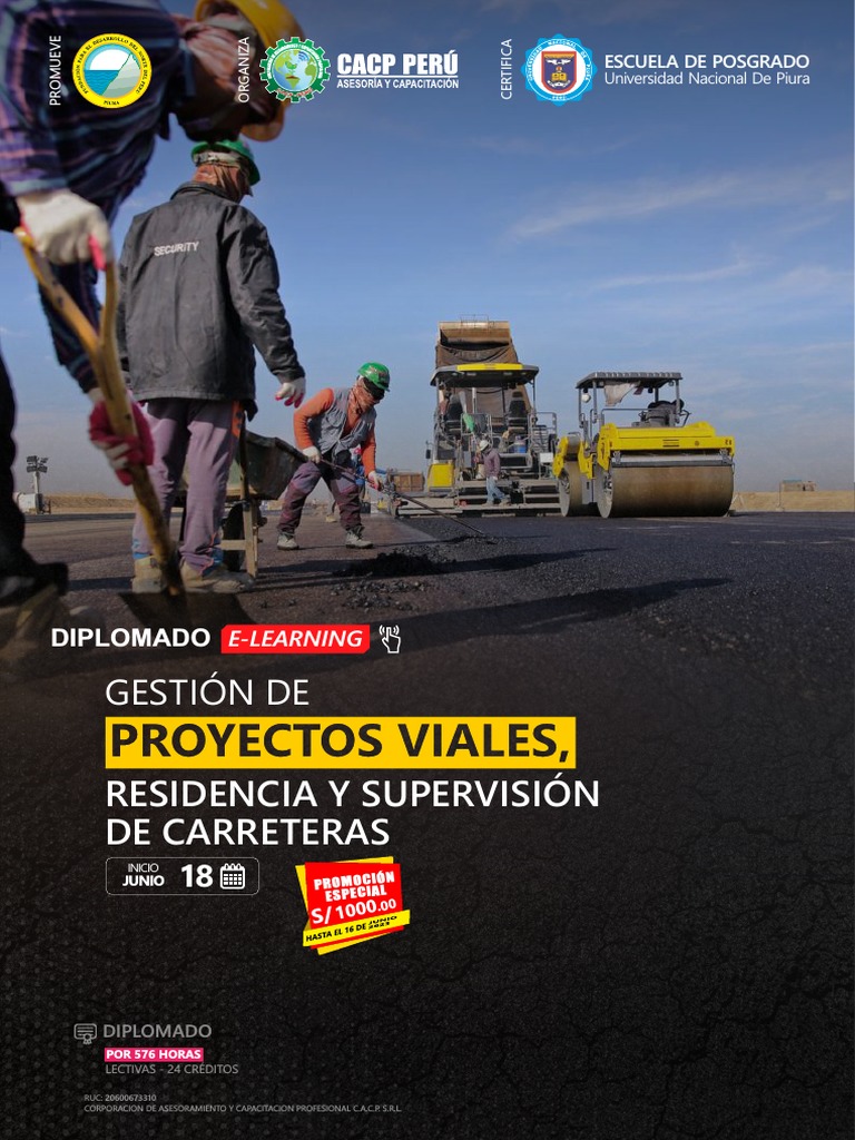 Gestión de Proyectos Viales, Residencia y Supervisión de Carreteras ... Gestión de Proyectos Viales, Residencia y Supervisión de Carreteras ...